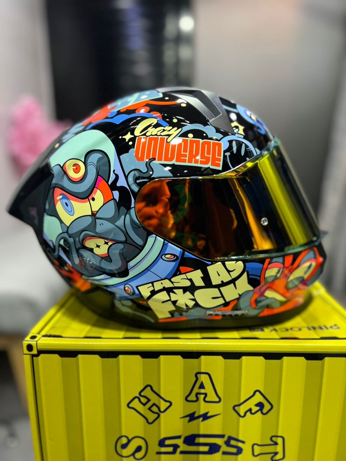 Casco Integral SHAFT 560 Evo Universe Negro Azul - DS2M2 - Cascos y ...